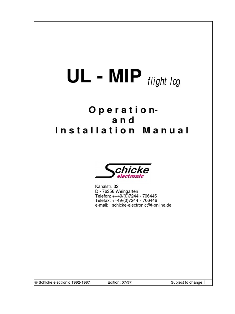 UL MIPmanual V0397a4 Download Free PDF Switch Ignition System