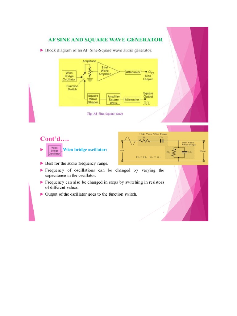 Signal Generators Block Diagrams | PDF