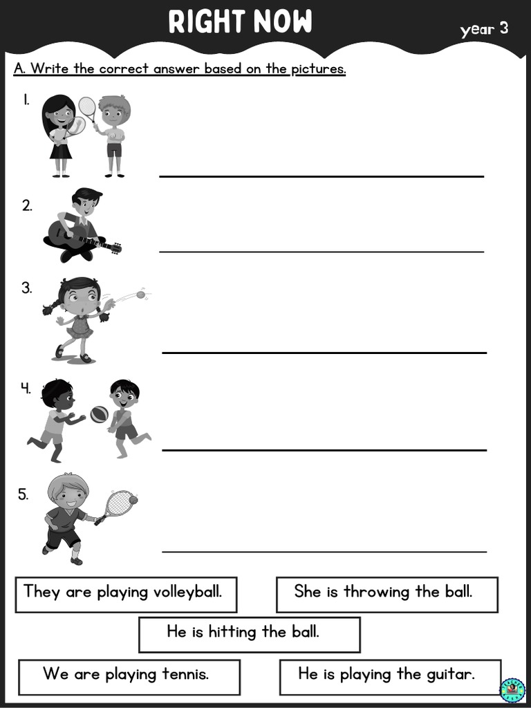 Right Now Worksheet | PDF