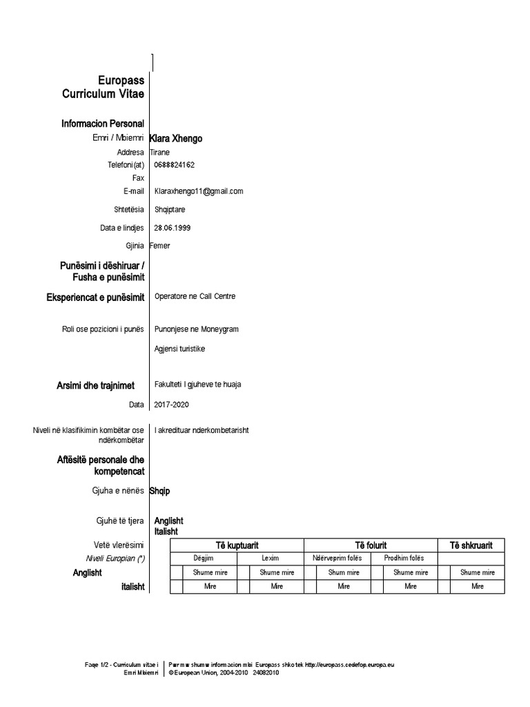 CV Al | PDF