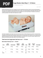 Tabel Lila dan Lingkar Perut Balita | PDF