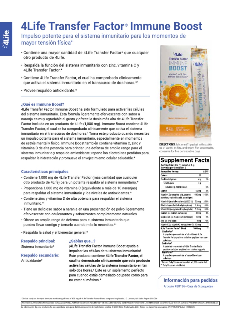 Immune Boost 202210 PPS SPA | PDF