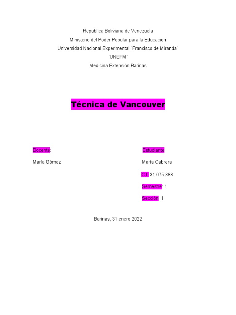 Reglas de La Unefm | PDF