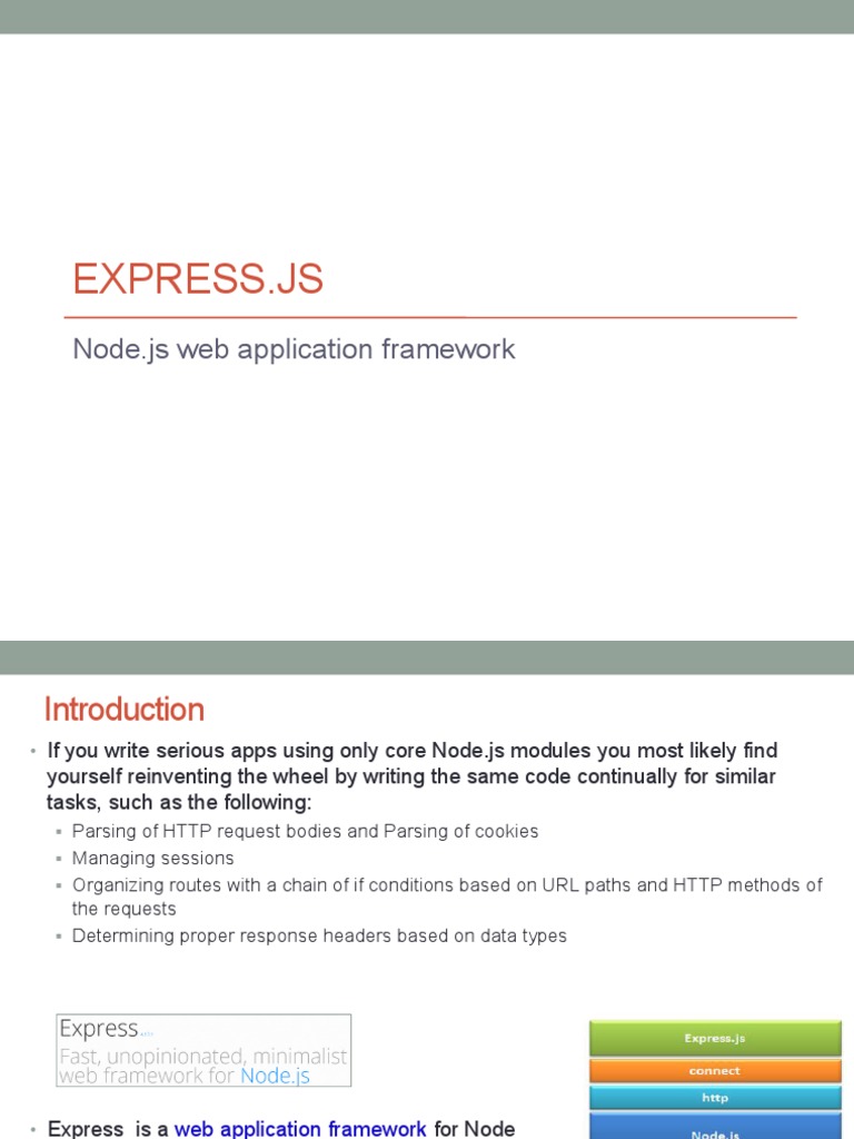 ExpressJS For CDAC | PDF | Hypertext Transfer Protocol | Web Application