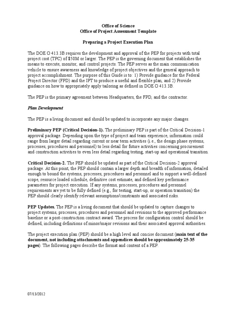 PEP Template | PDF