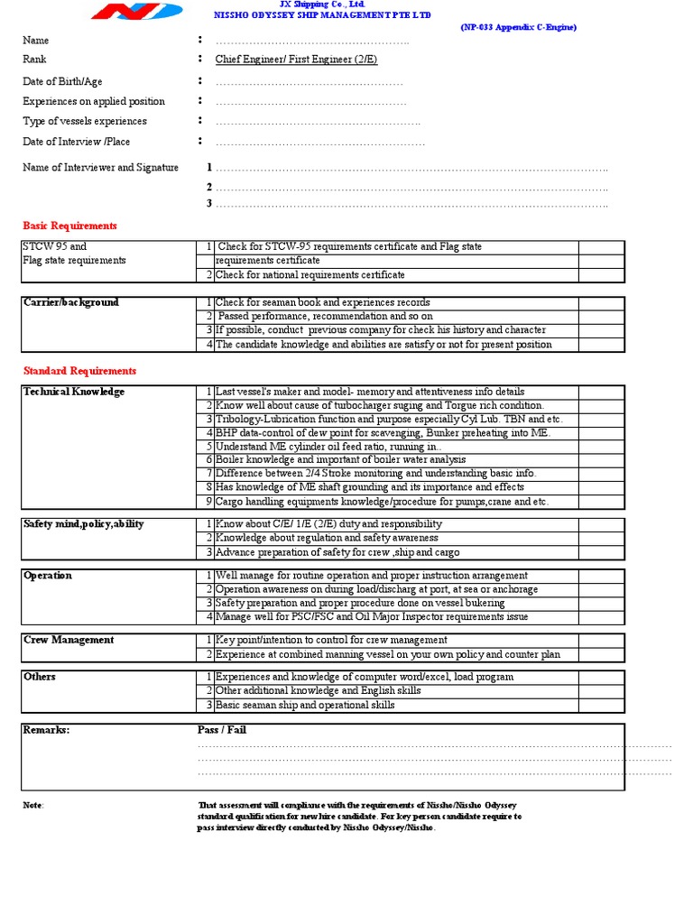 NP - 033 (Appendix C - Eng) (Basic Requirements) | PDF
