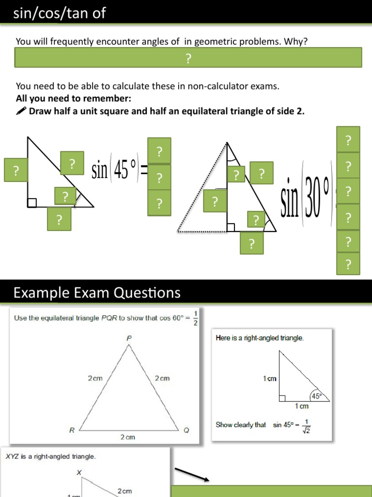 Chapter 15 - Trigonometry in Three Dimensions | PDF | Triangle | Angle