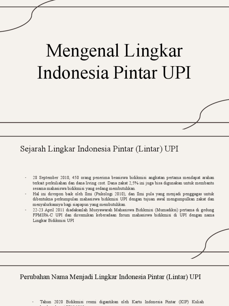 Materi 3 - Sejarah&Pengenalan Lingkar Indonesia Pintar UPI - Revisi | PDF