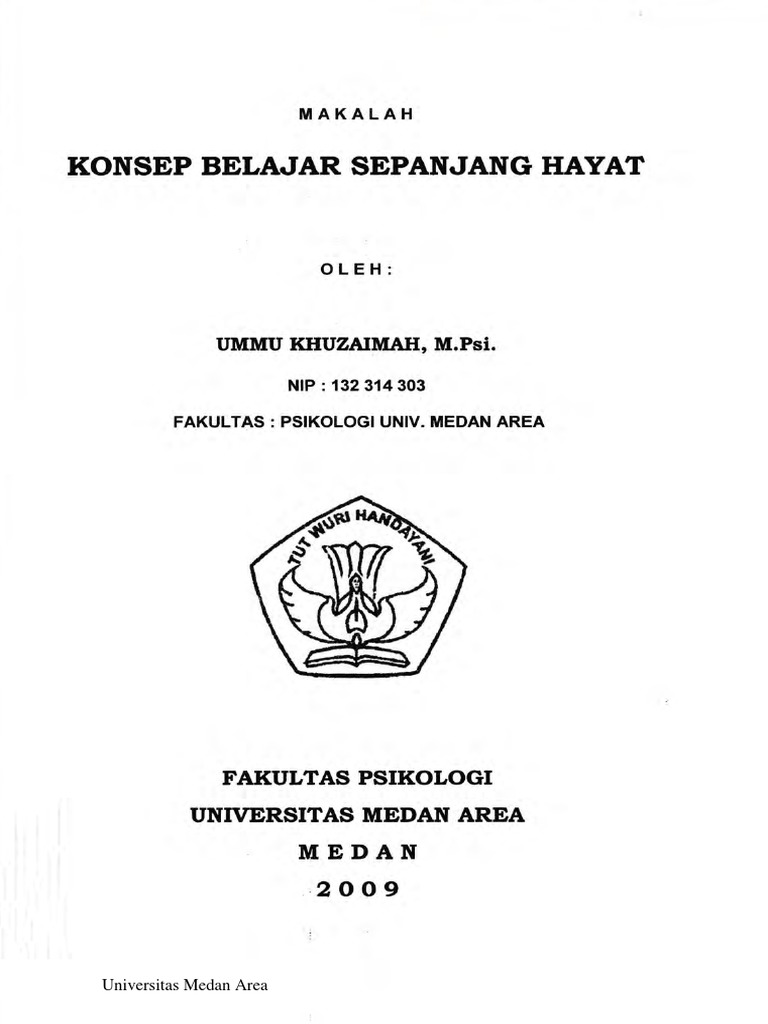 Makalah - Ummu Khuzaimah - Konsep Belajar Sepanjang Hayat | PDF
