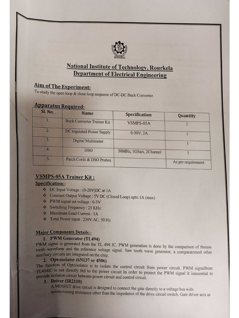 Pe Lab Buck Converter | PDF