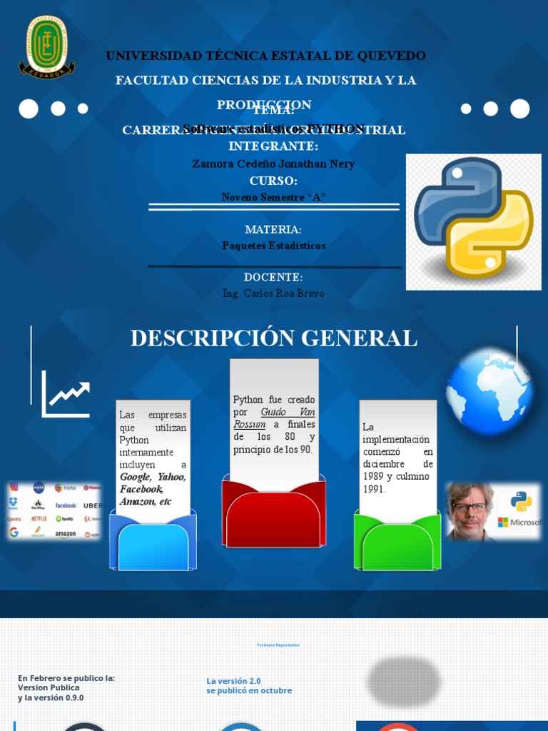 Deber | PDF | Python (lenguaje de programación) | Desarrollo tecnológico