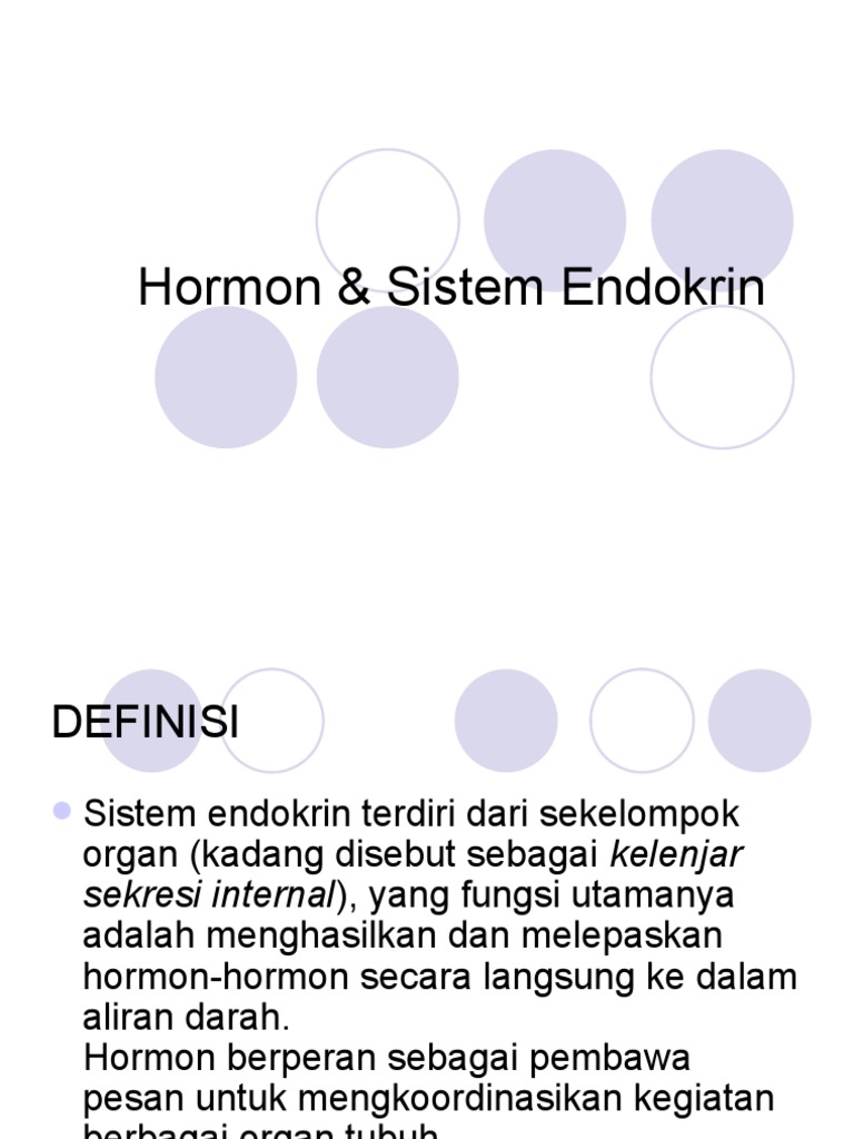 Sistem Endokrin & Hormon | PDF