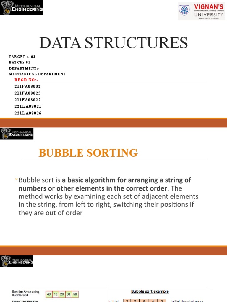 Bubble Sort Algorithm Explained | PDF