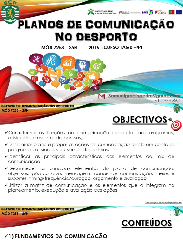 Scp-Planos de Comunicação No Desporto 7253 | PDF | Comunicação | Marketing