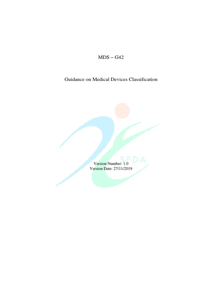 SFDA Classification Guidance | PDF | Medical Device | Wound