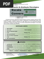 ESCALA DE CONNERS - Explicações Da Correção TDAH | PDF | Autoajuda