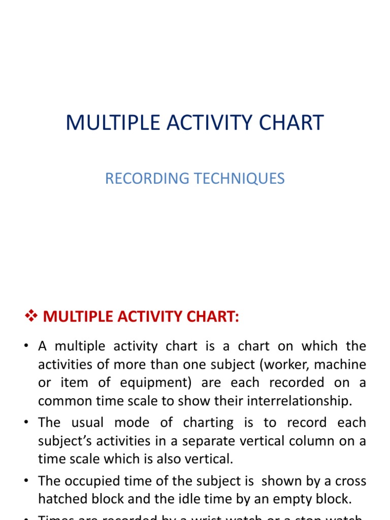 Multiple Activity Chart | PDF