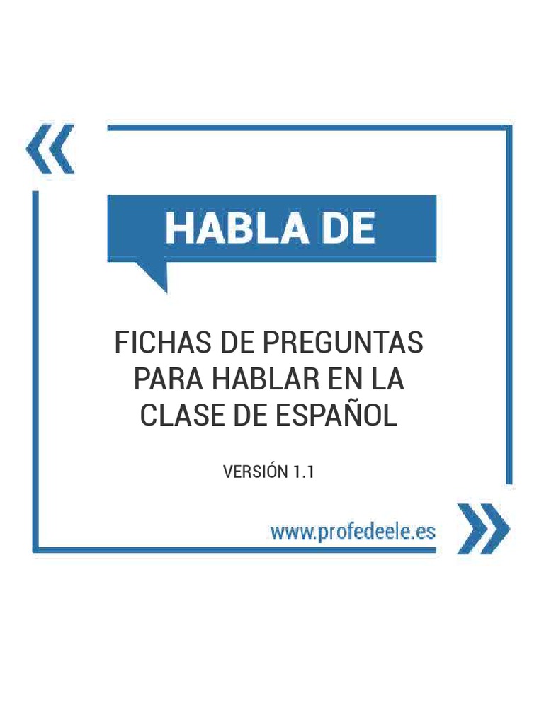 Fichas Conversación | PDF