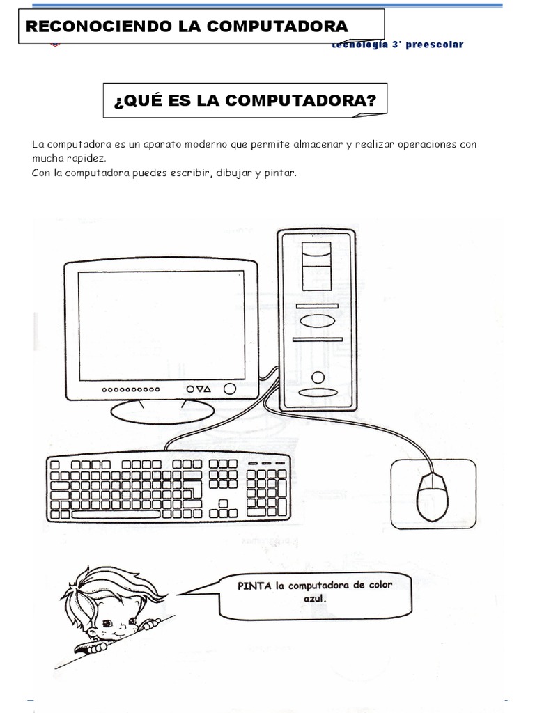 COMPUTACION 3° Preescolar | PDF | Teclado | Ventana (informática)
