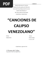 Calipso de El Callao - Personajes y Vestuarios | PDF | Carnaval | Venezuela
