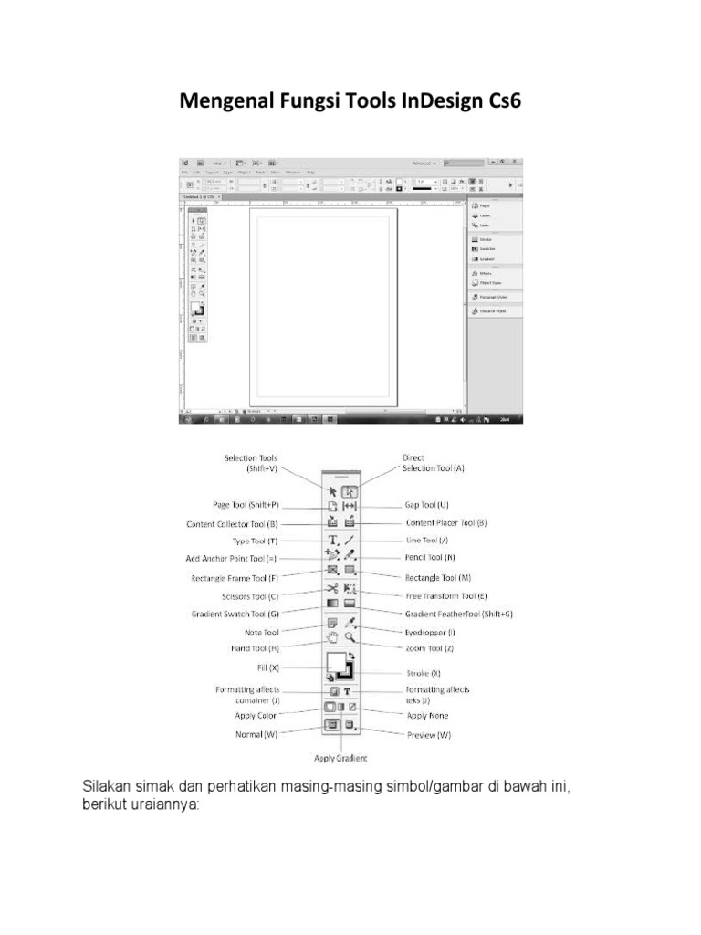 Mengenal Fungsi Tools Indesign Cs6 Pdf