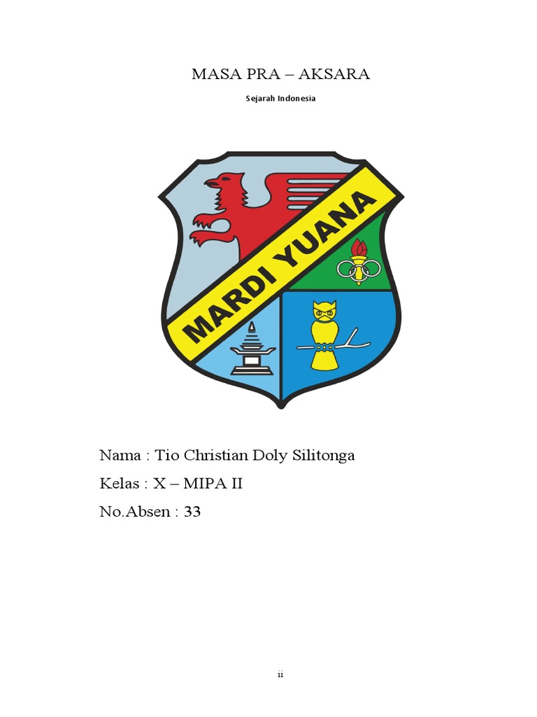 Makalah Masa Pra - Aksara | PDF