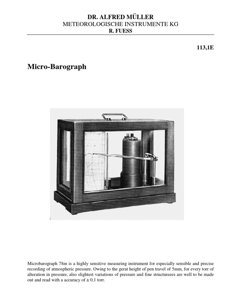 Manual Do Microbarógrafo | PDF | Pressure Measurement | Physical Quantities