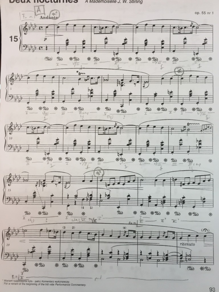 Chopin Op 55 N 1. Análisis | PDF