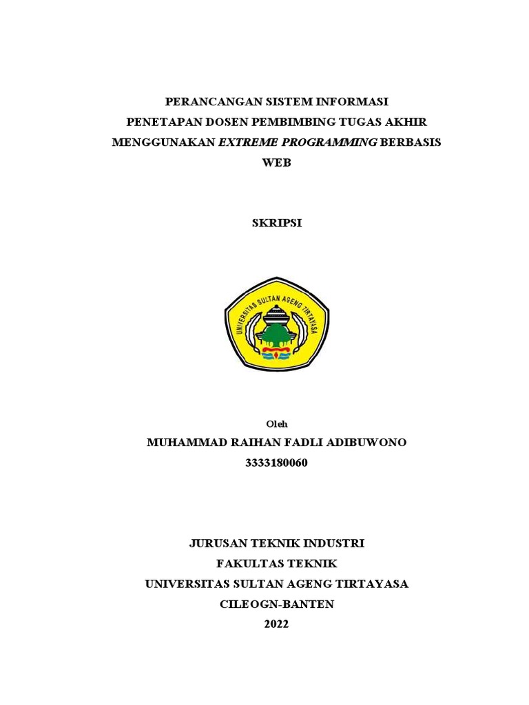 Logo Untirta Terbaru 2022 | PDF