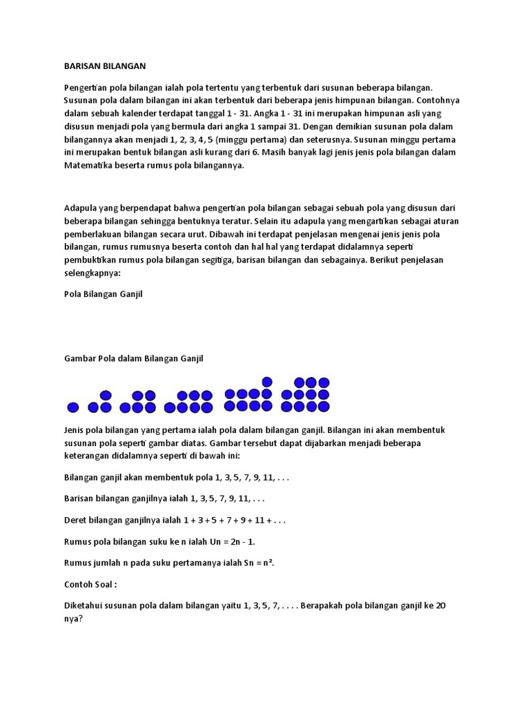 Barisan Bilangan 8 | PDF
