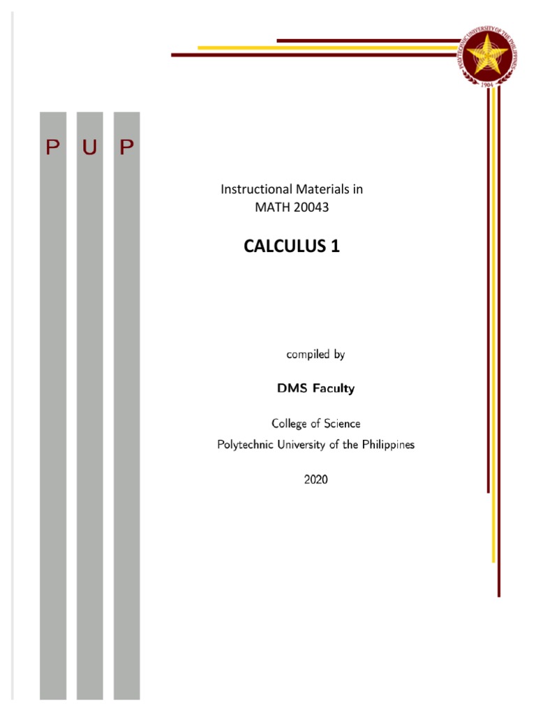 OK MATH 20043 Calculus 1 | PDF