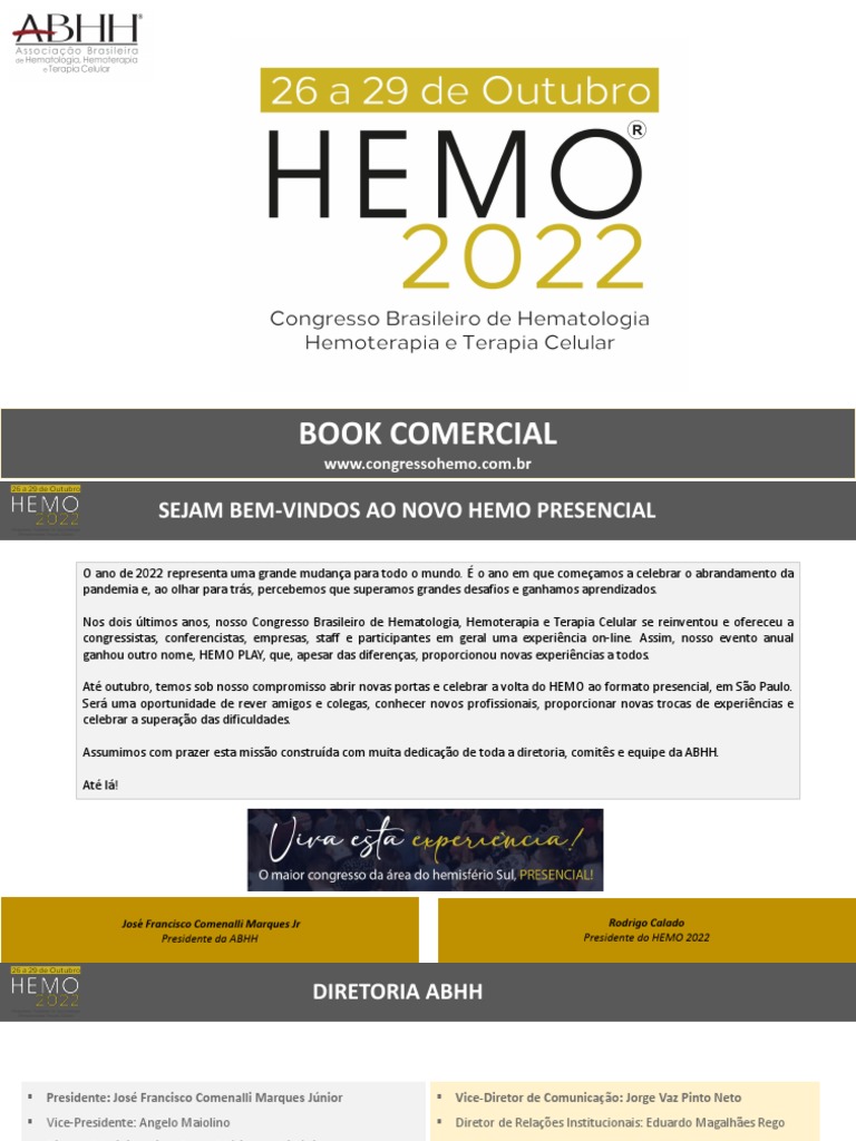 Book Comercial HEMO 2022 | PDF | Publicidade | Marketing