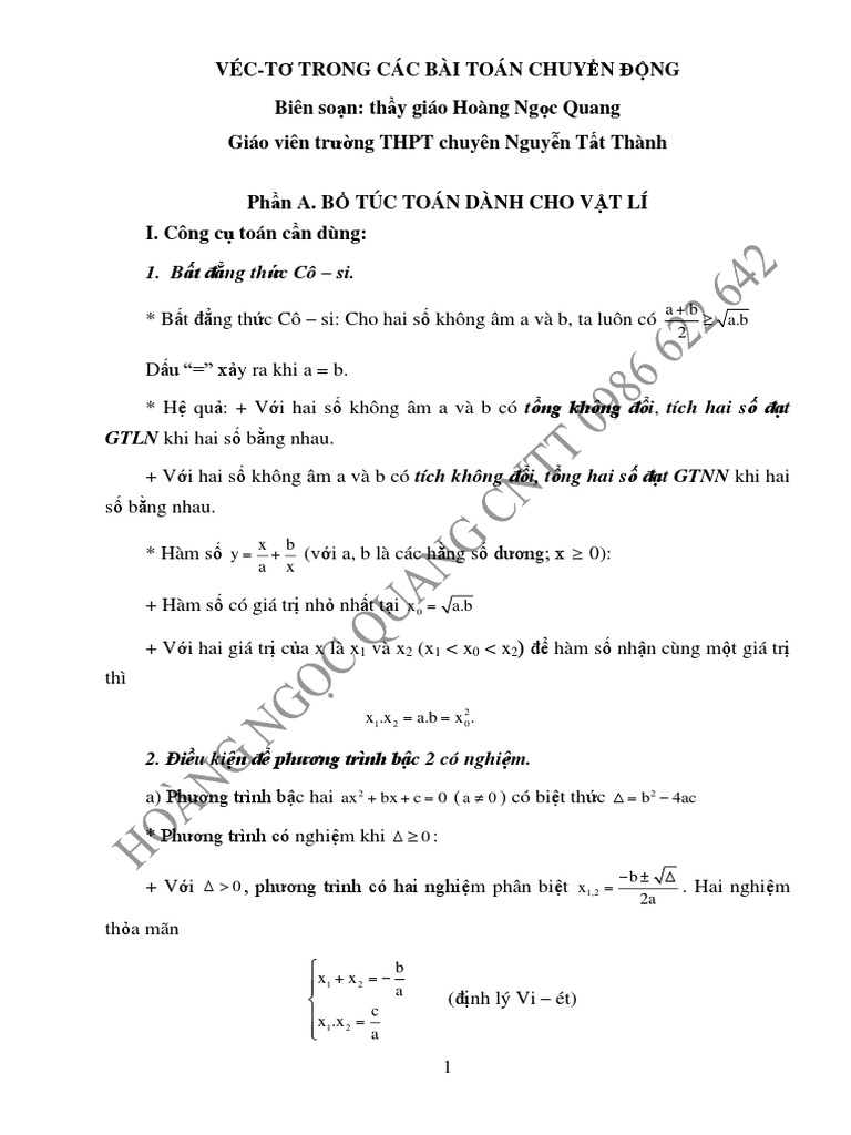 Vecto Trong Vat Li | PDF