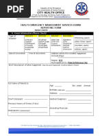 Form 3 - HEARS Field Report | PDF | Health Care | Health Sciences