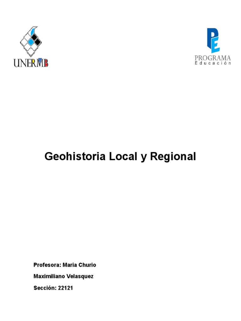 Geohistoria Maximiliano Velasquez | PDF | Geografía | Sociedad