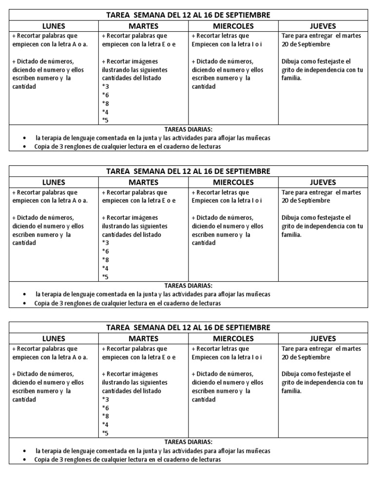 Formato de Tareas | PDF