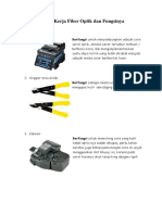 Alat Alat Fiber Optic Beserta Fungsinya | PDF