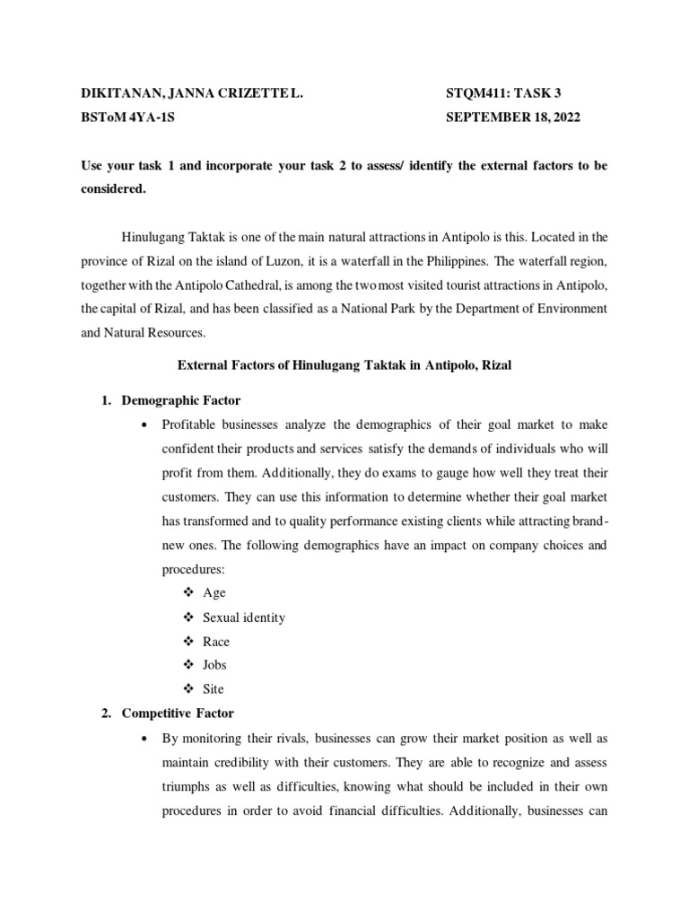 Dikitanan Task3 | PDF | Market (Economics) | Employment