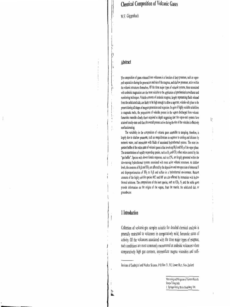 Giggenbach 1996 | PDF