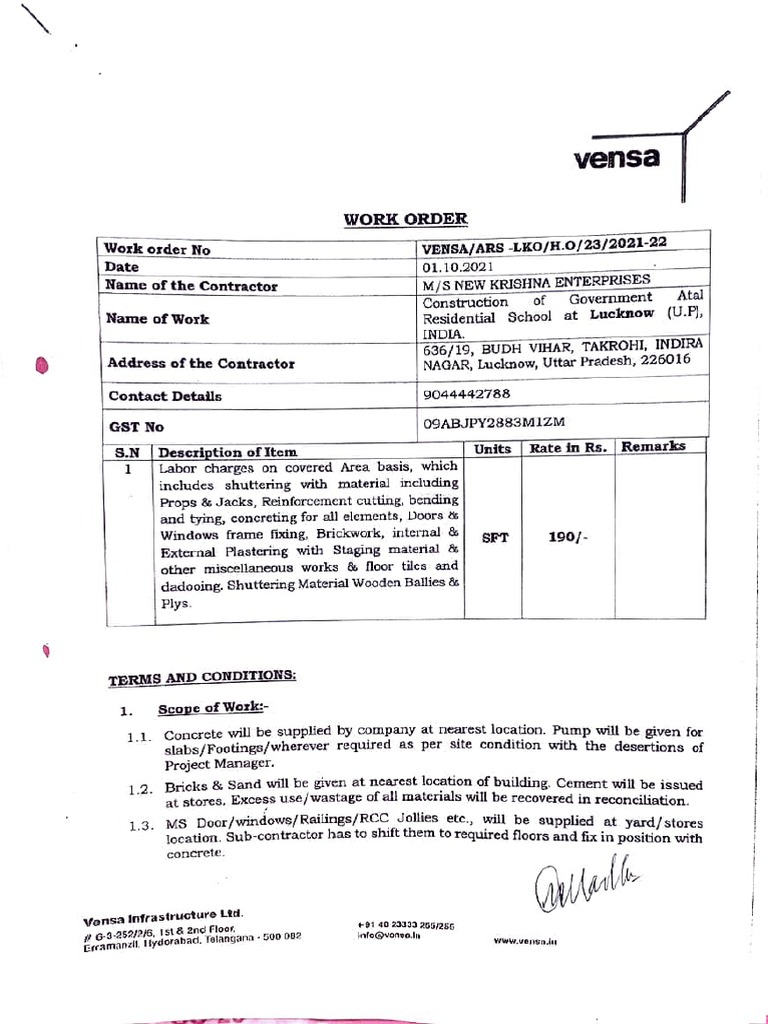 Construction of a Government School Building in Lucknow, India: Work ...