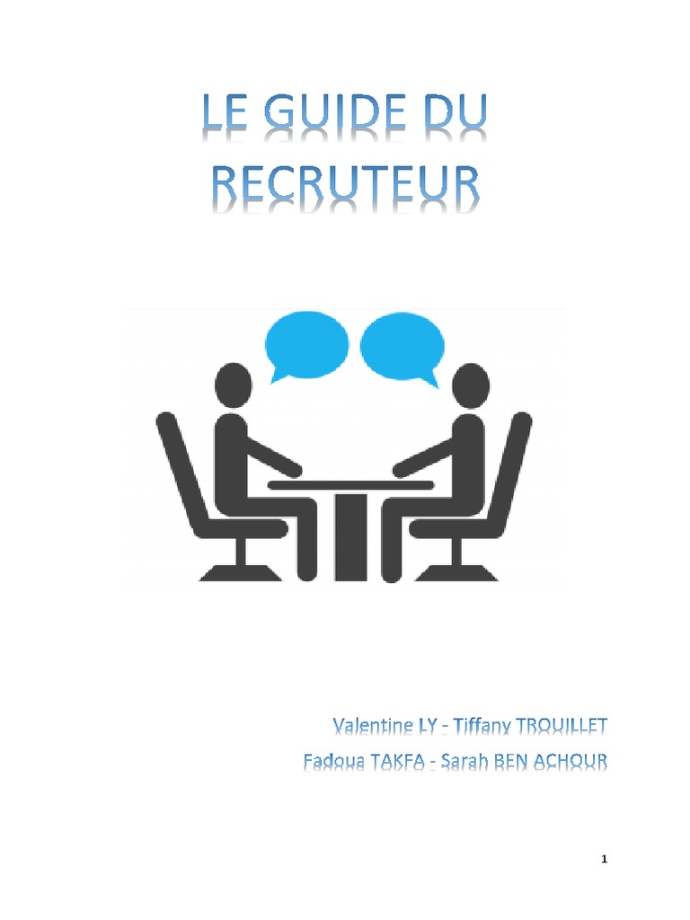 Guide des Types d'Entretiens de Recrutement | PDF | Recrutement ...