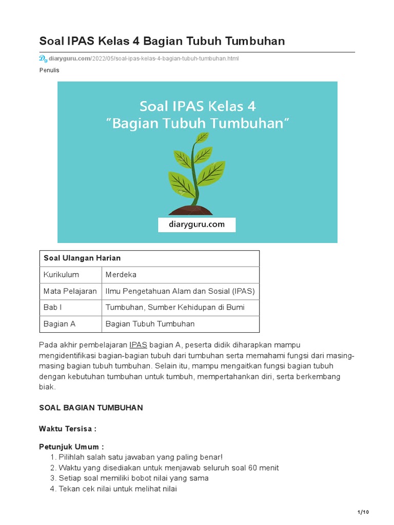 Latihan Soal Ipas | PDF