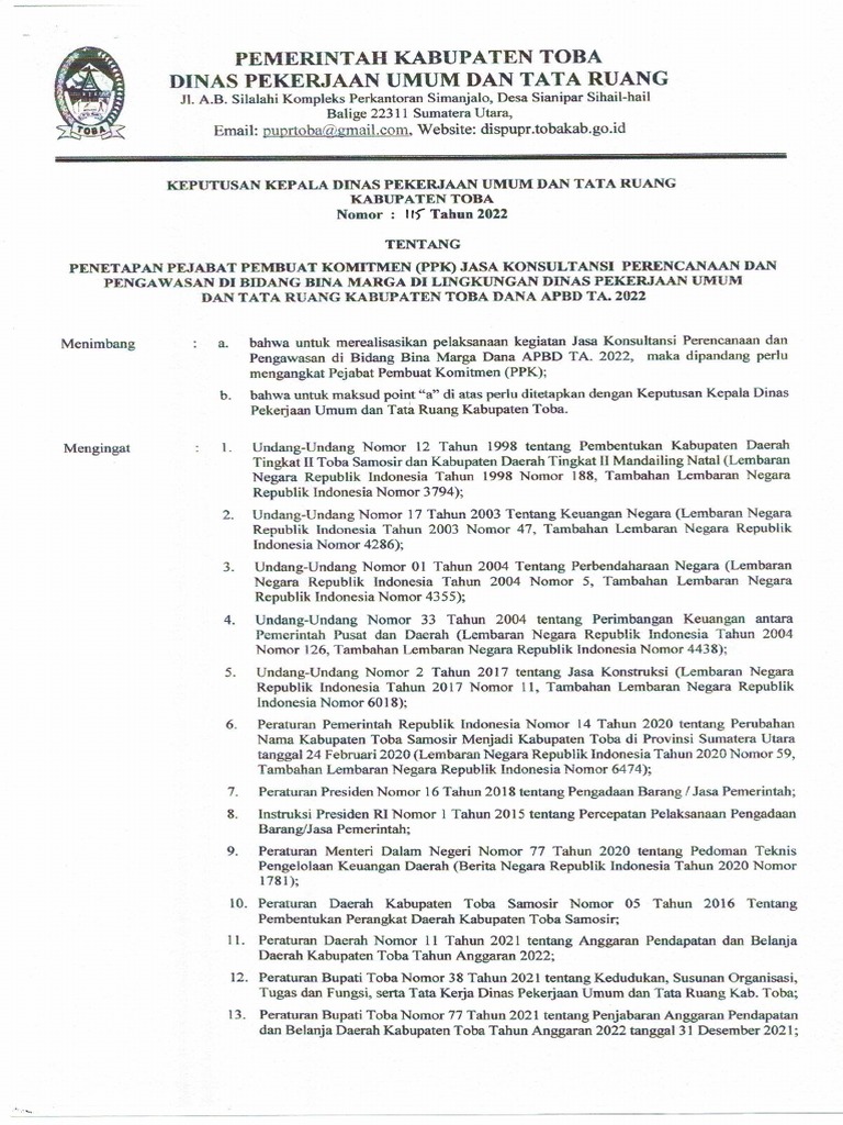 SK PPK Konsultan | PDF