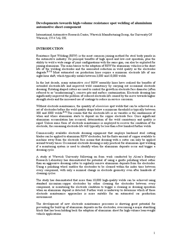 RSW of Aluminium v4 | PDF | Science & Mathematics | Computers