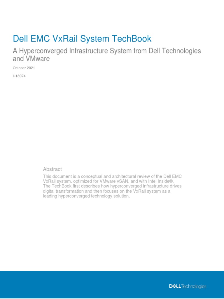 H18974 Vxrail Techbook | PDF