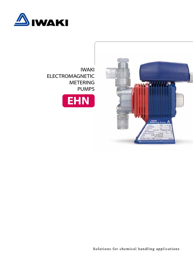 IwakiEHNA0045 09EN | PDF | Valve | Pump