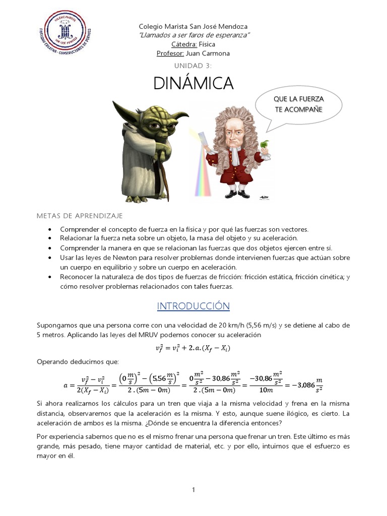 Dinámica: Comprende las Fuerzas | PDF | Fuerza | Las leyes del ...