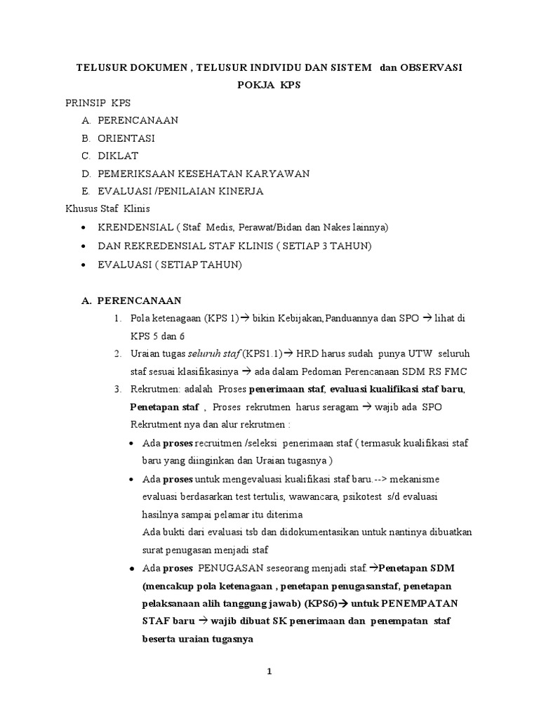 Telusur, Individu Dan Sistem Untuk POKJA KPS | PDF