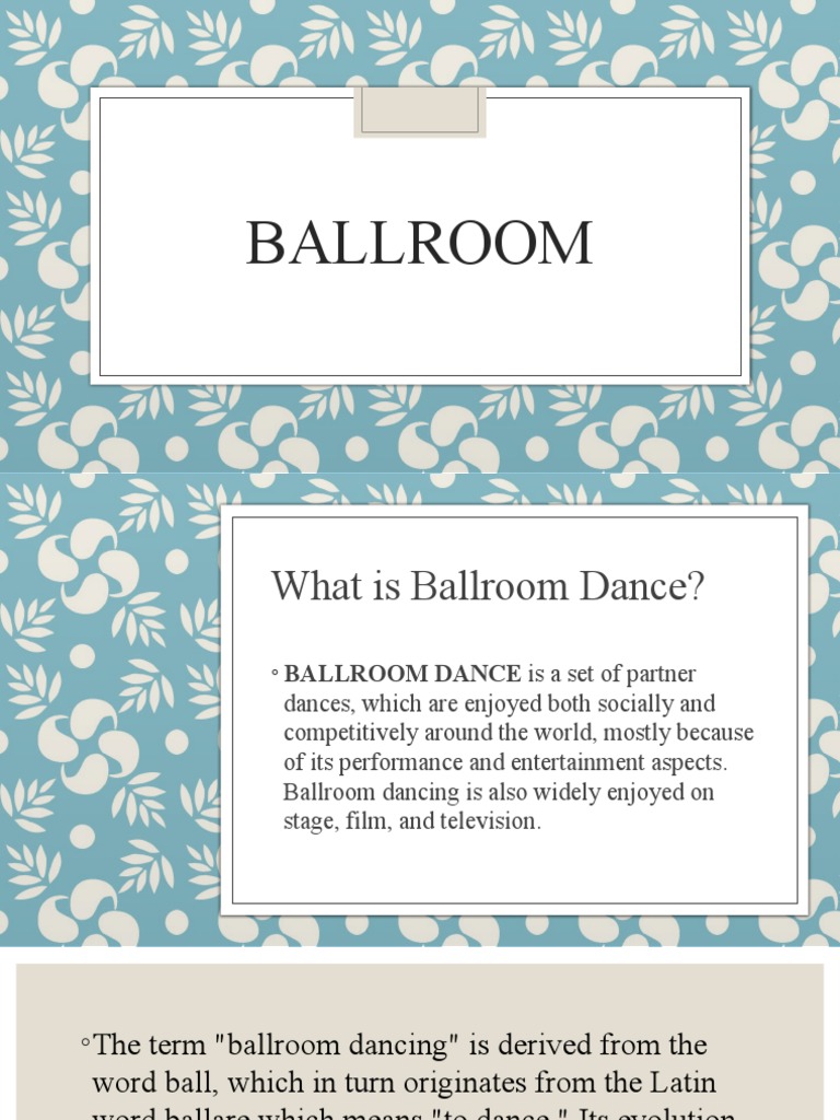 Pe Ballroom Pdf Ballroom Dance Waltzes