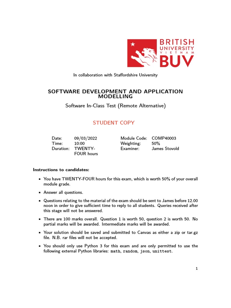 Remote - COMP40003 SDAM 1-2 09-03-2022 | PDF | Test (Assessment) | Json